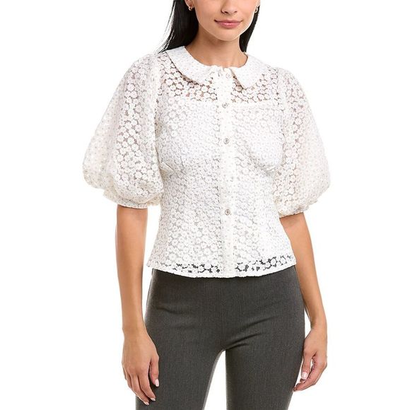 Gracia | Tops | Gracia Womens Peter Pan Top | Poshmark